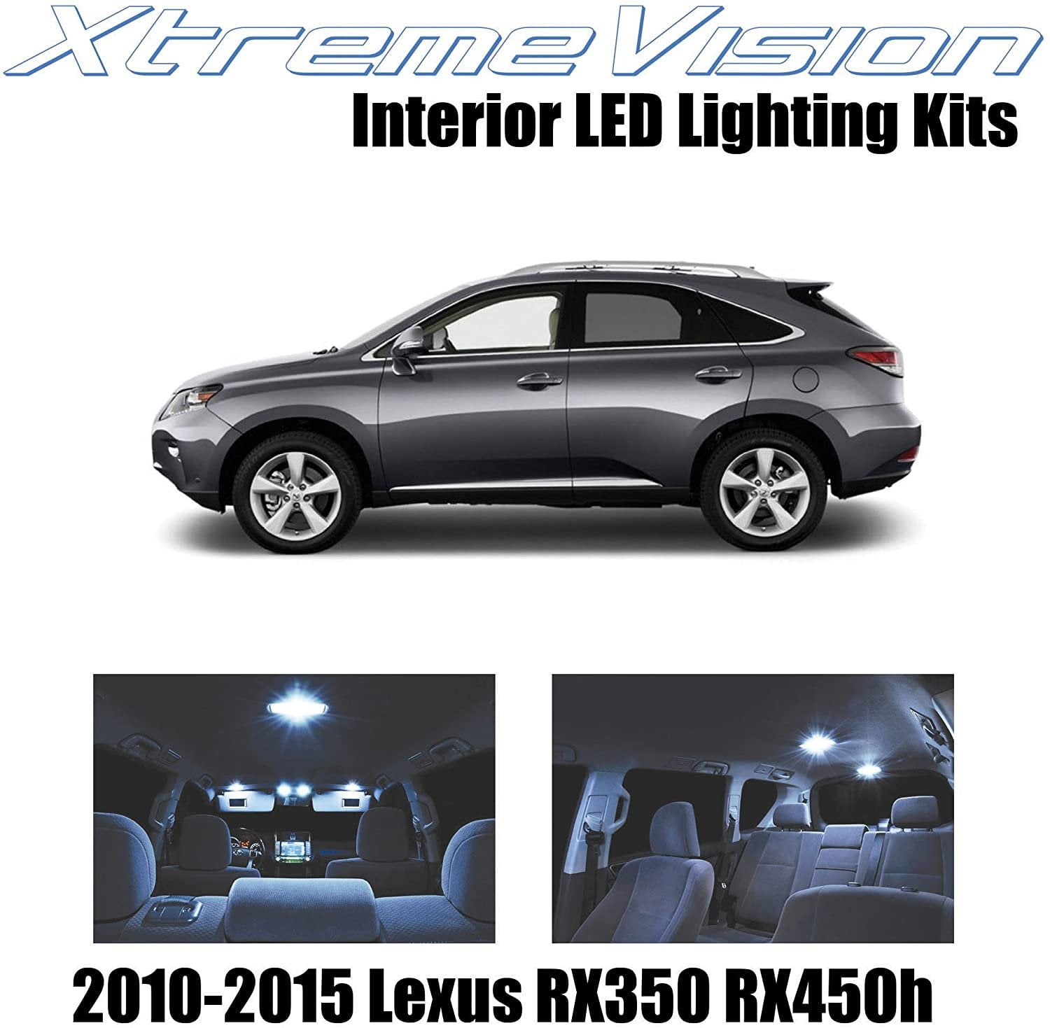 XtremeVision Interior LED for Lexus RX350 RX450h 2010-2015 10 pcs Cool ...