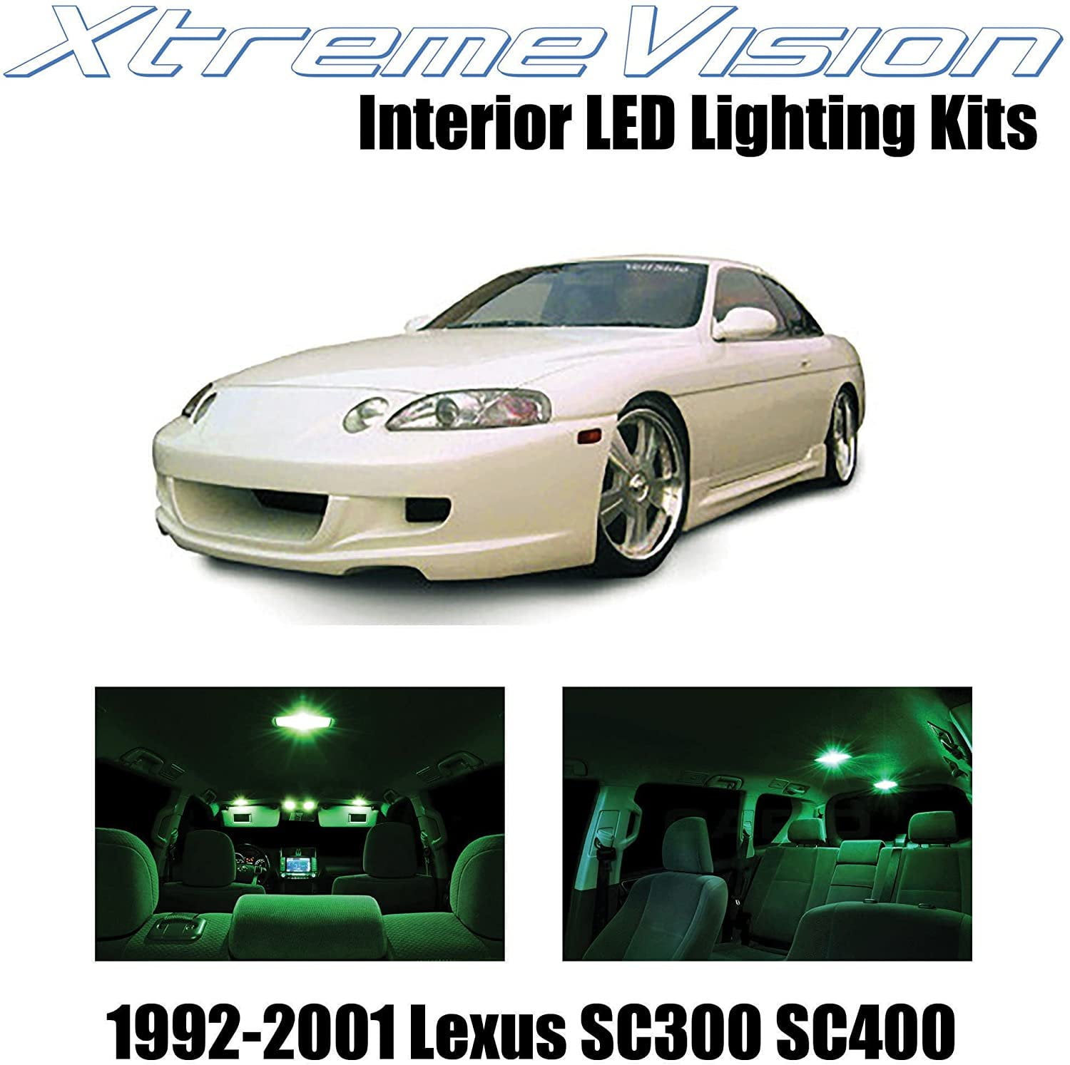 XtremeVision Interior LED for Lexus SC300 SC400 1992-2001 5 pcs Cool ...