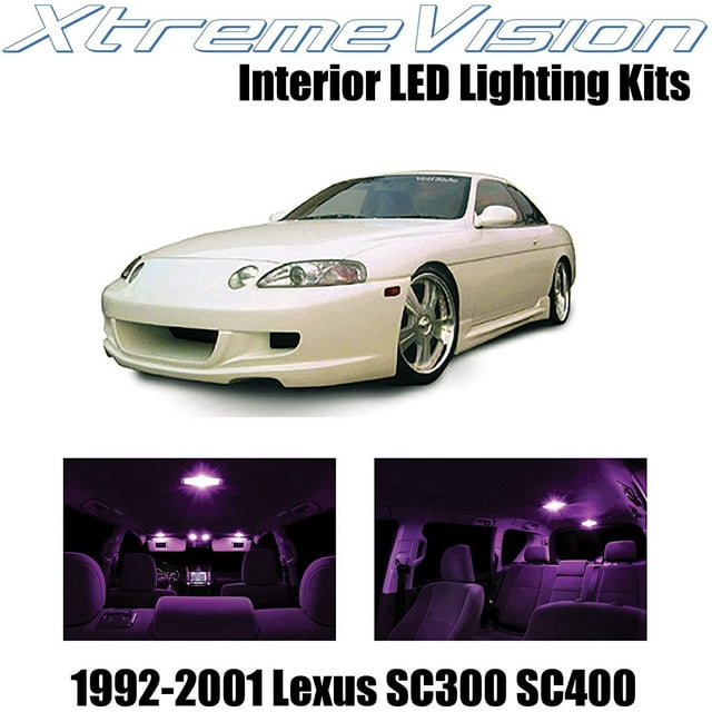 XtremeVision Interior LED for Lexus SC300 SC400 1992-2001 5 pcs Pink ...