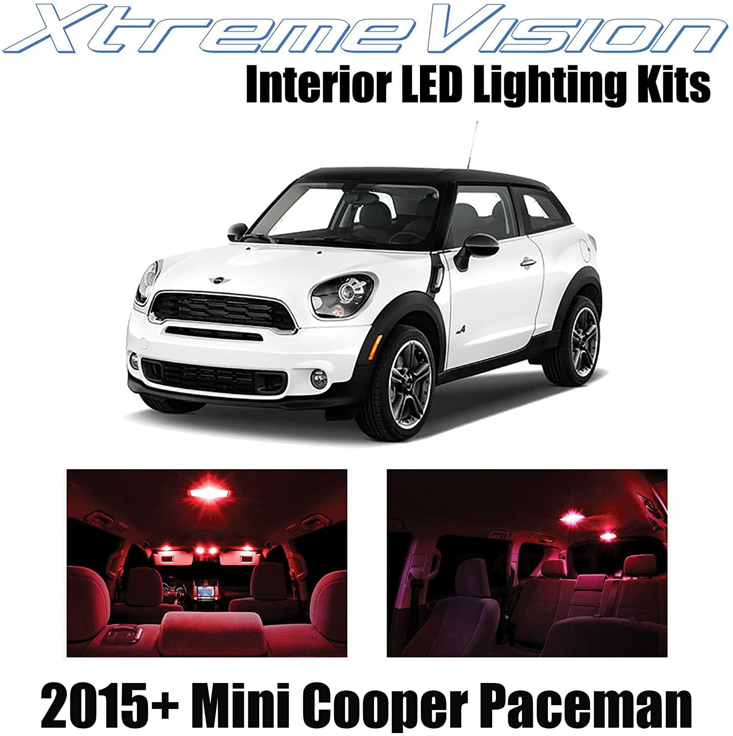 XtremeVision Interior LED for Mini Cooper Paceman 2015+ 17 pcs Red ...