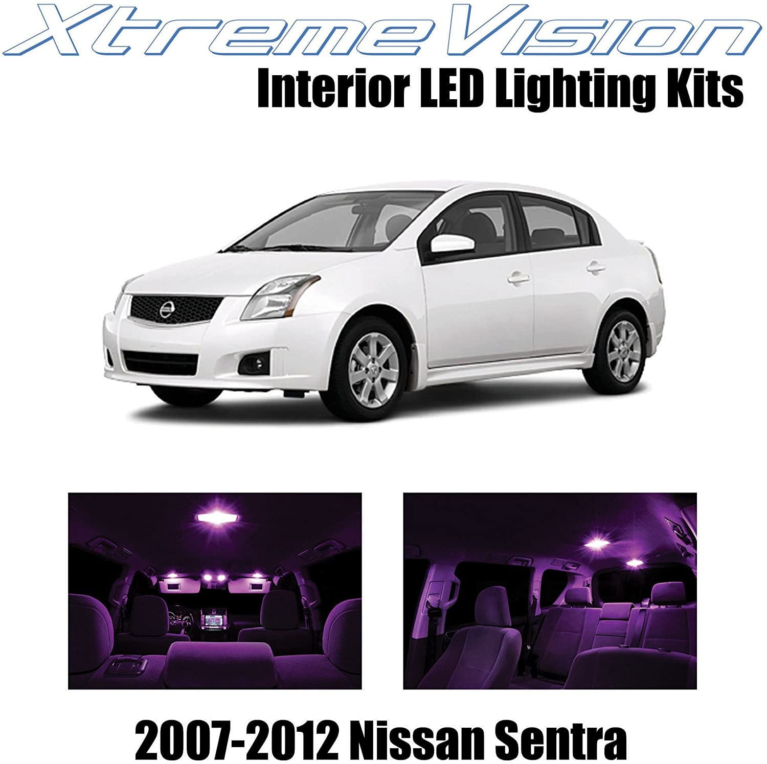 XtremeVision Interior LED for Nissan Sentra 2007-2012 6 pcs Pink ...
