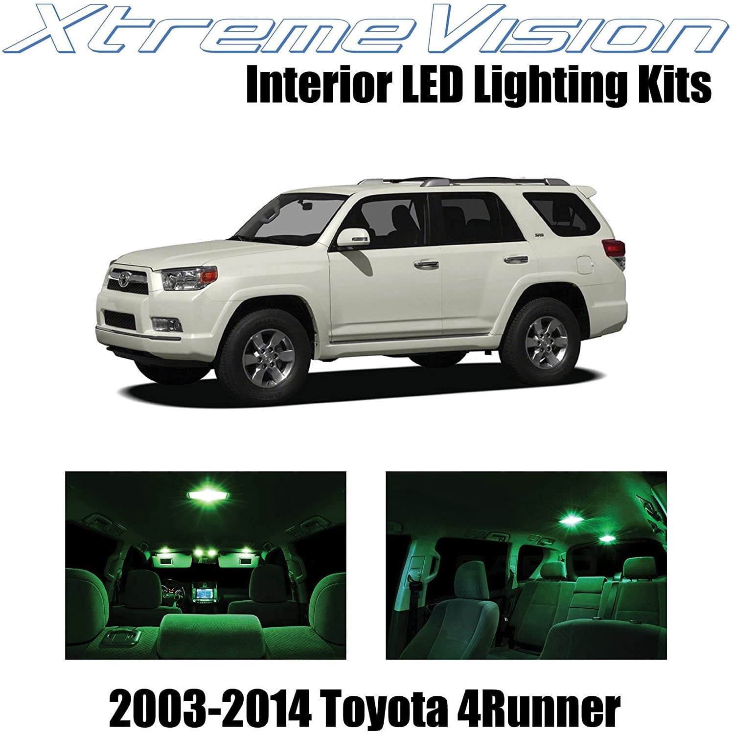 XtremeVision Interior LED for Toyota 4Runner 2003-2014 12 pcs Green ...