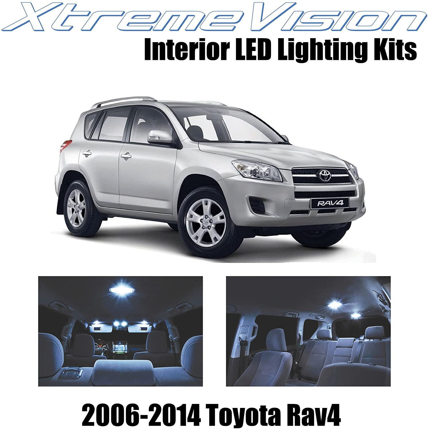 XtremeVision Interior LED for Toyota RAV4 2006-2014 6 pcs Cool White ...