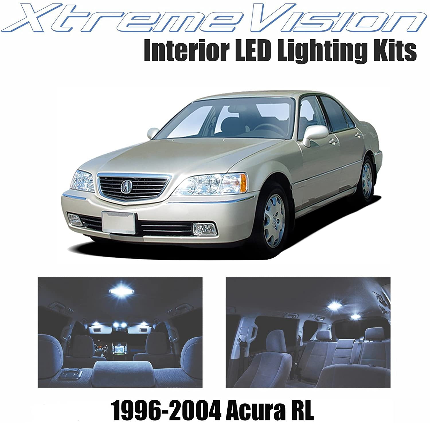 XtremeVision LED for Acura RL 1996-2004 9 Pieces Cool White Premium ...