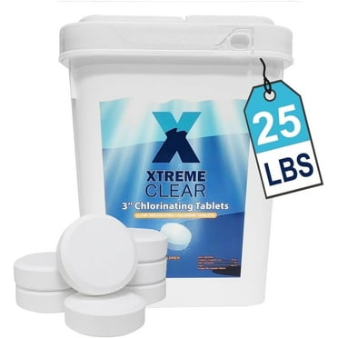 Super Chlorine Tabs, 3-Inch, 8-Lbs. - Long Lasting Pool Sanitizer and ...