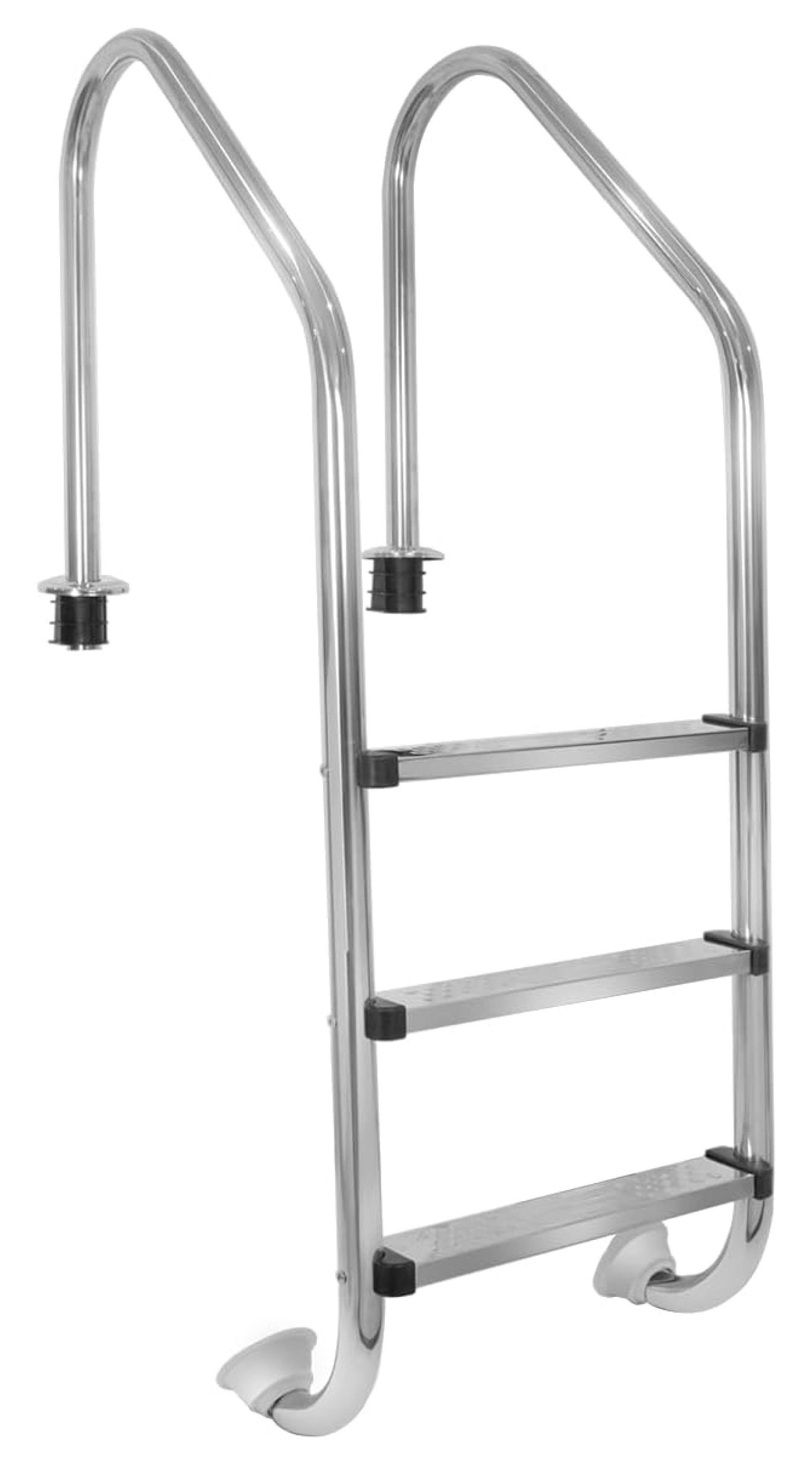 XtremepouwerUS 3-Step Swimming Pool Ladder, Non-Slip Steps Ladder, In ...