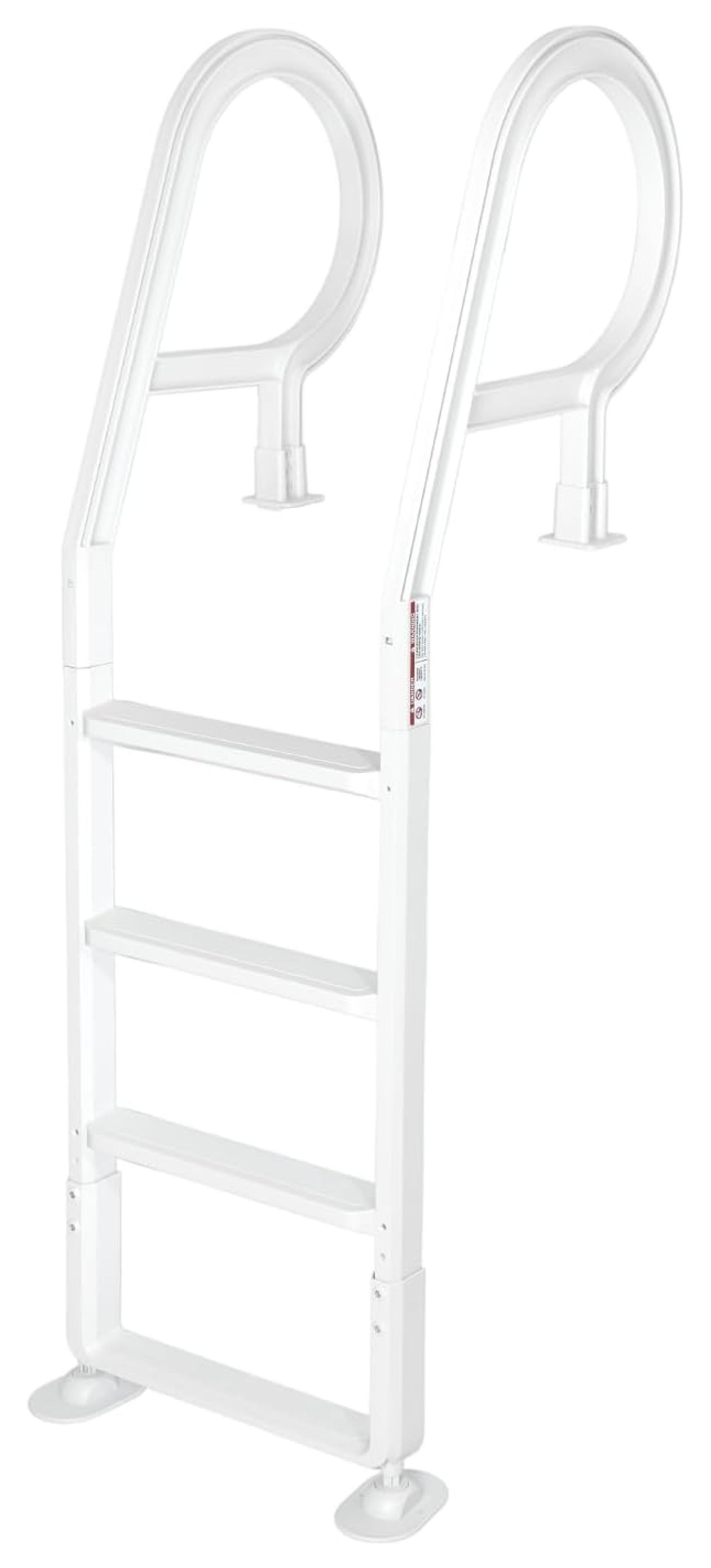 XtremepouwerUS Heavy Duty Deck Entry Ladder Anti Slip Plastic Step Pool ...