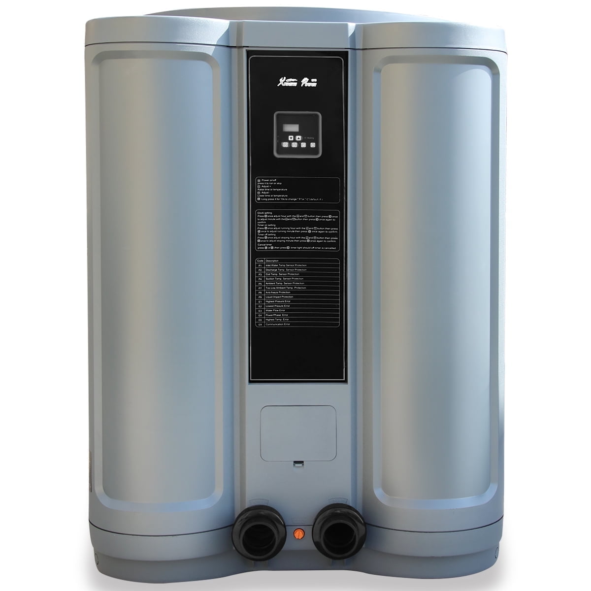 XtremepowerUS 137,000 BTU Heat Pump Titanium Super Quiet Above Ground ...