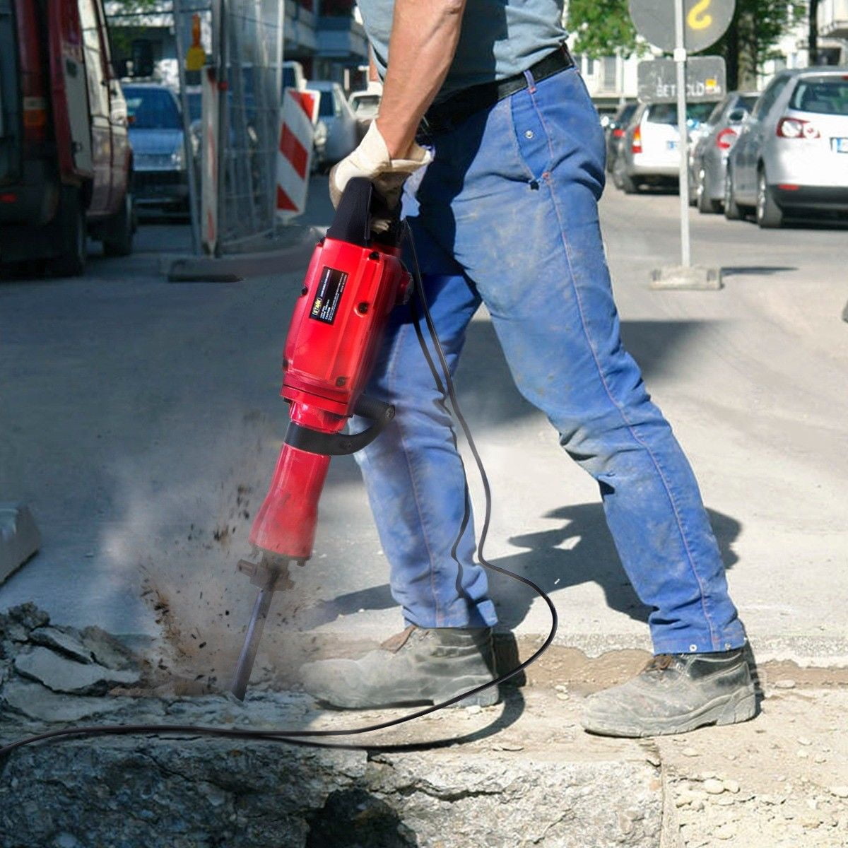 Xtremepowerus 2200w Heavy Duty Electric Demolition Jack Hammer Concrete
