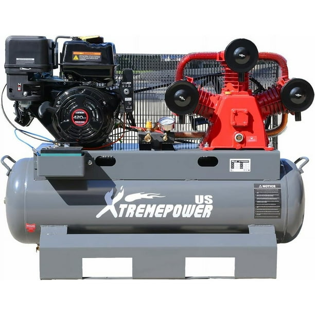 XtremepowerUS 30 Gallon Air Compressor 13HP Gas Drive Gas Engine Truck ...