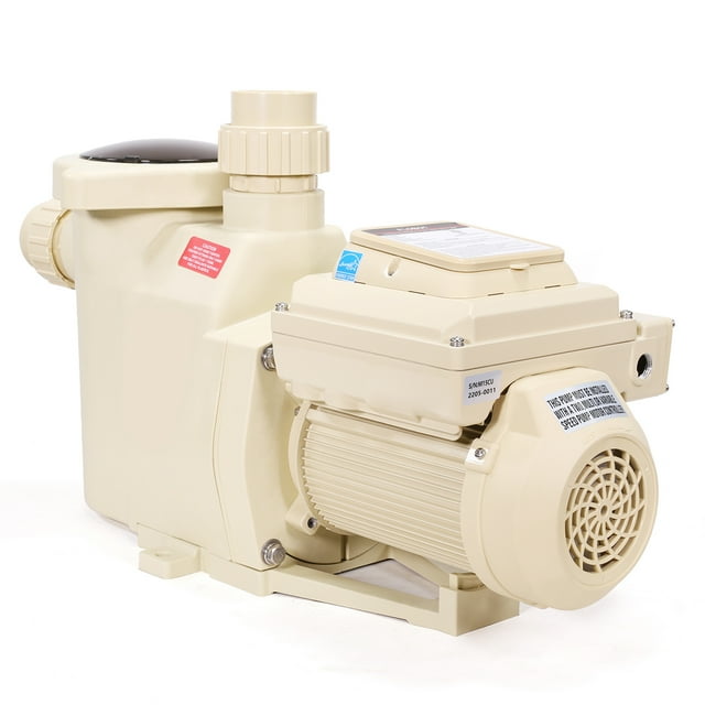 XtremepowerUS 3HP Motor Power High-Flo Variable Speed Pool Pump - Clear ...