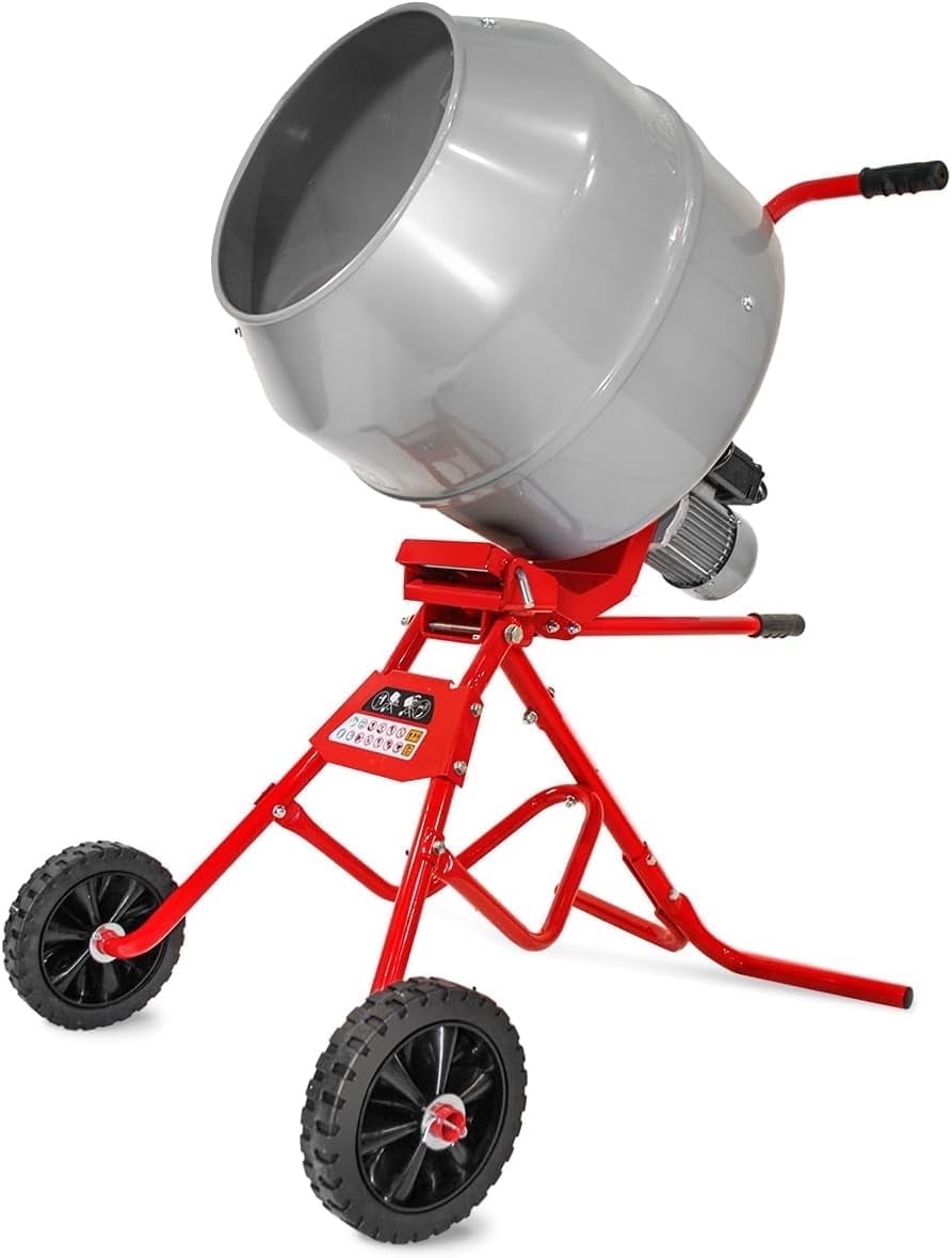 XtremepowerUS 4.6 Cubic Ft. Concrete Mixer, 1/2HP 560W Electric Cement ...