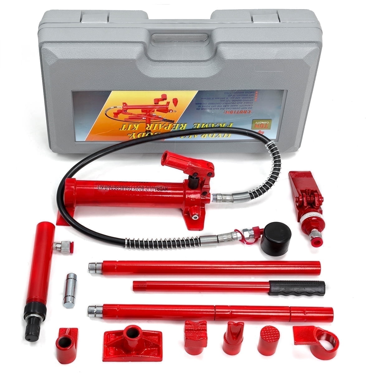 XtremepowerUS 4-Ton Hydraulic Jack Body Frame Repair Car Kit for Auto ...