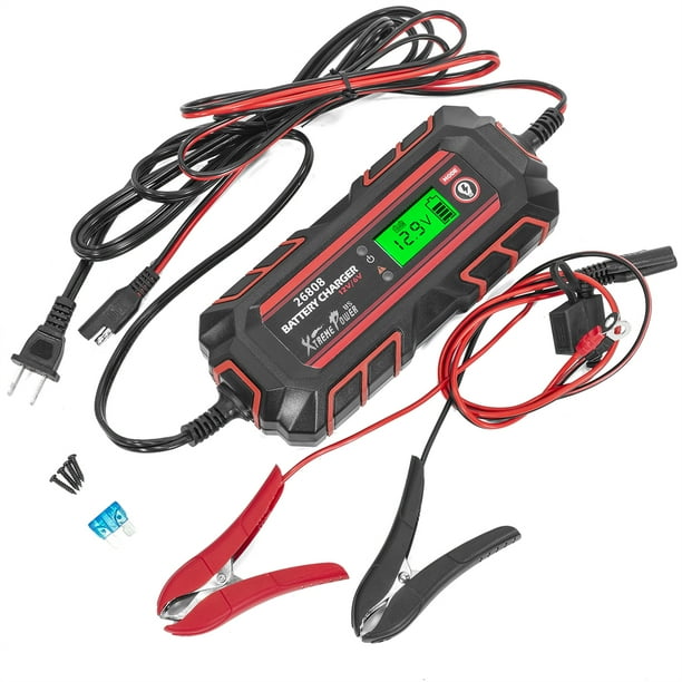 XtremepowerUS 6/12V 4A Smart 8-Stages Full Automatic Battery Charger ...