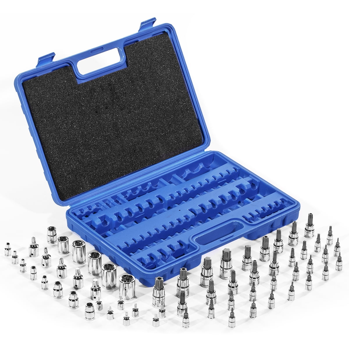 Xtremepowerus 60 Pieces Master Torx Bit Socket External Steel Socket Torque Ensure Accurate Size