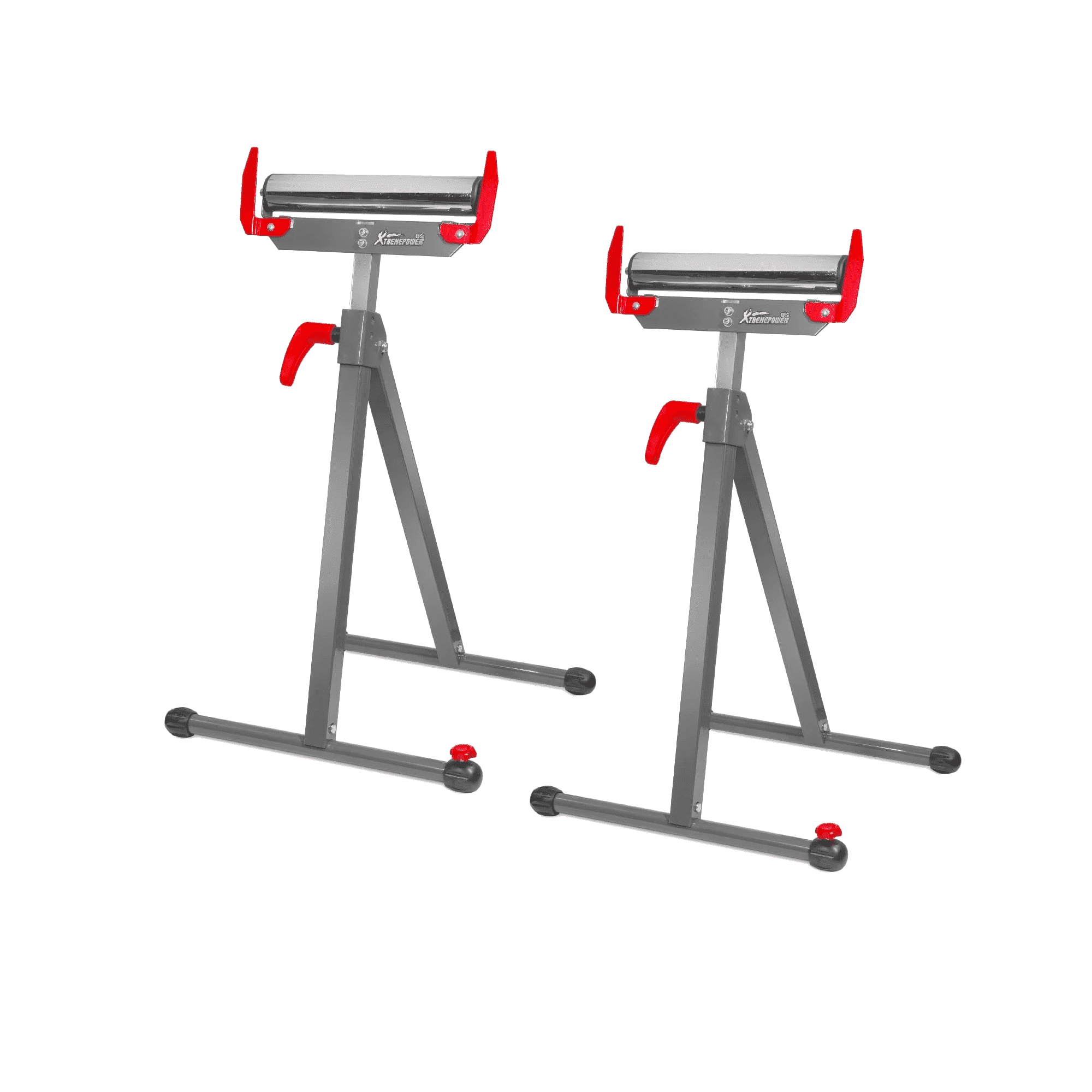 XtremepowerUS Folding Roller Stand Height Adjustable, Heavy Duty 250LB ...