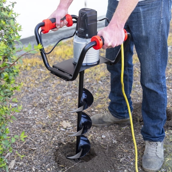 "XtremepowerUS 1500W Electric Post Hole Digger with 6"" Auger Bit Set ...