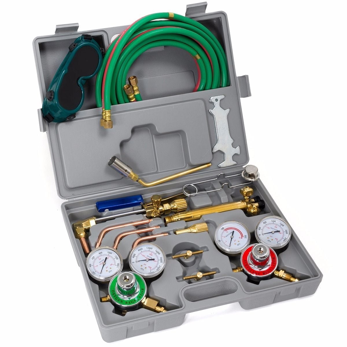 XtremepowerUS Heavy Duty Welding Cutting Torch Kit, Professional Set ...