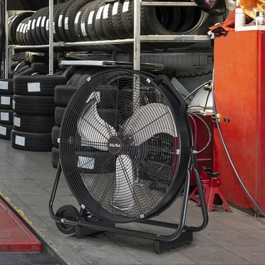 VieAir 24 Inch Commercial Floor Drum Fan in Red - Walmart.com
