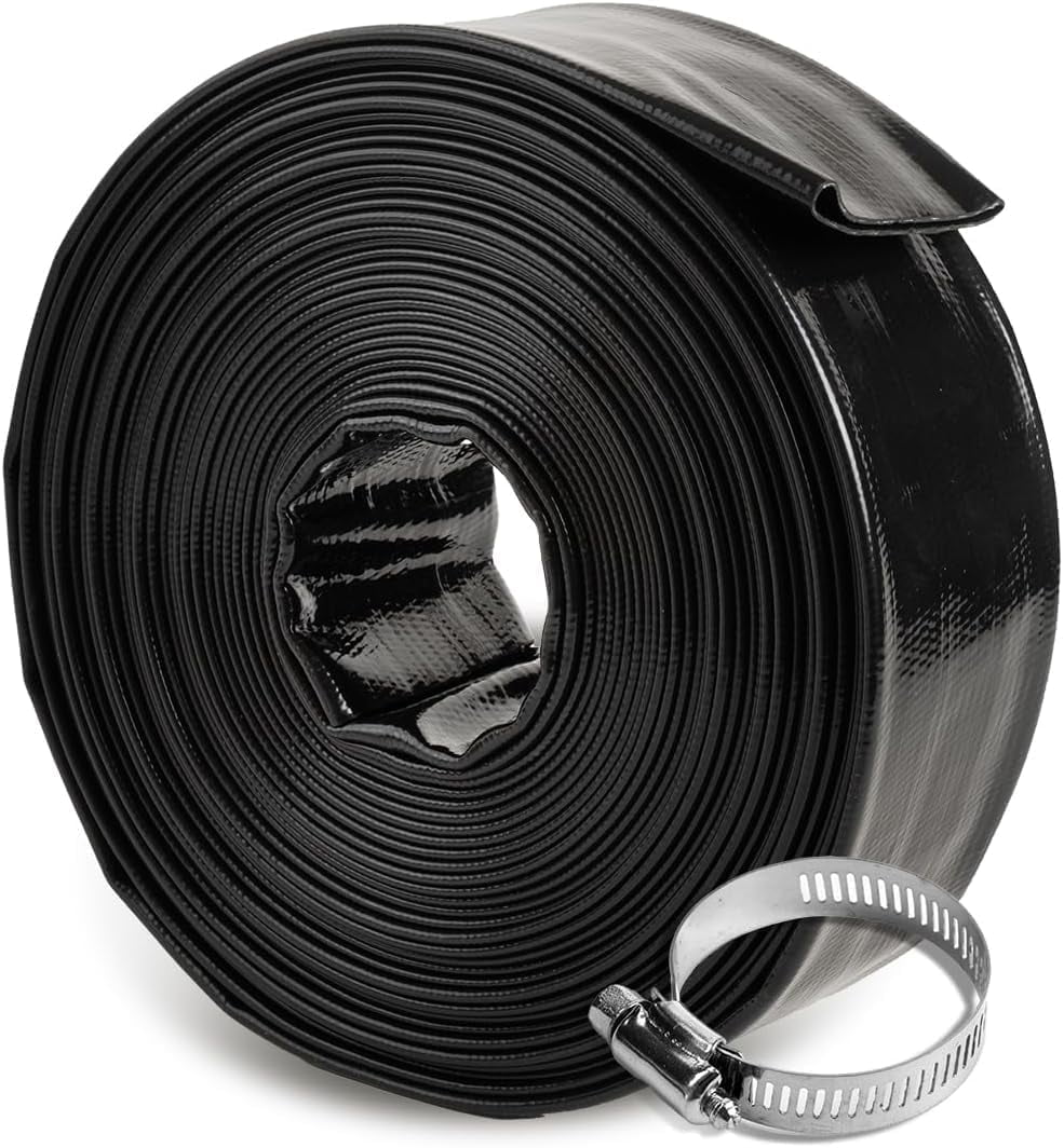 XtremepowerUS Pool Backwash Hose 2" x 50' Extra Heavy Duty Pool Drain ...