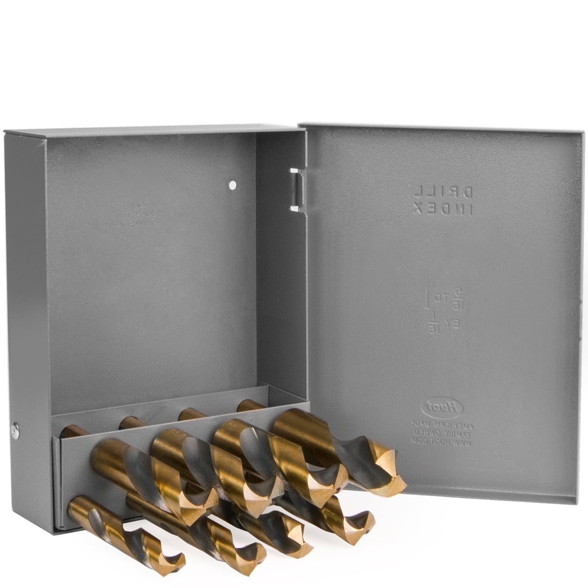 Stark USA 8PC Industrial Silver and Deming Large Drill Bit Set, 1/2 ...