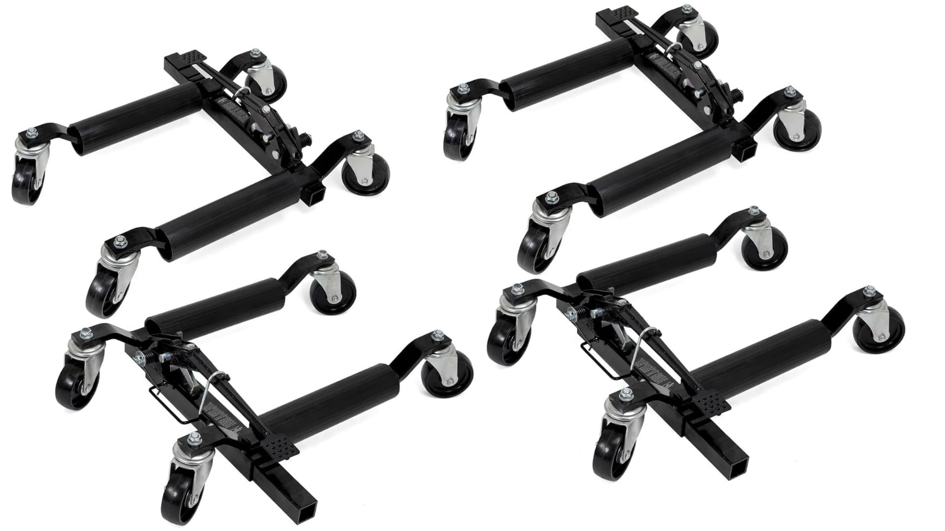 XtremepowerUS Car Wheel Dolly Jack Set Of 4, 1250LB Car Skates, 12 ...