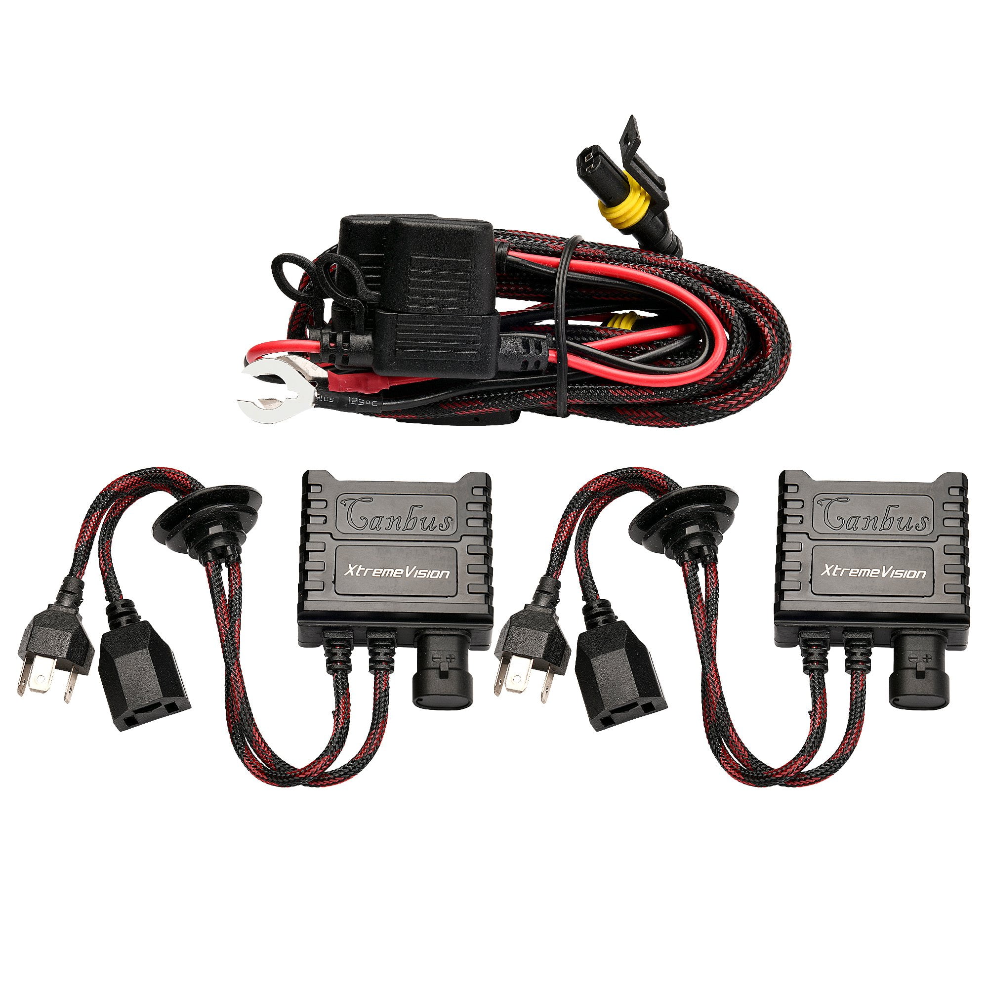 Xtremevision G4 Canbus Decoder Relay Harness for H4 LED Headlight- Anti ...