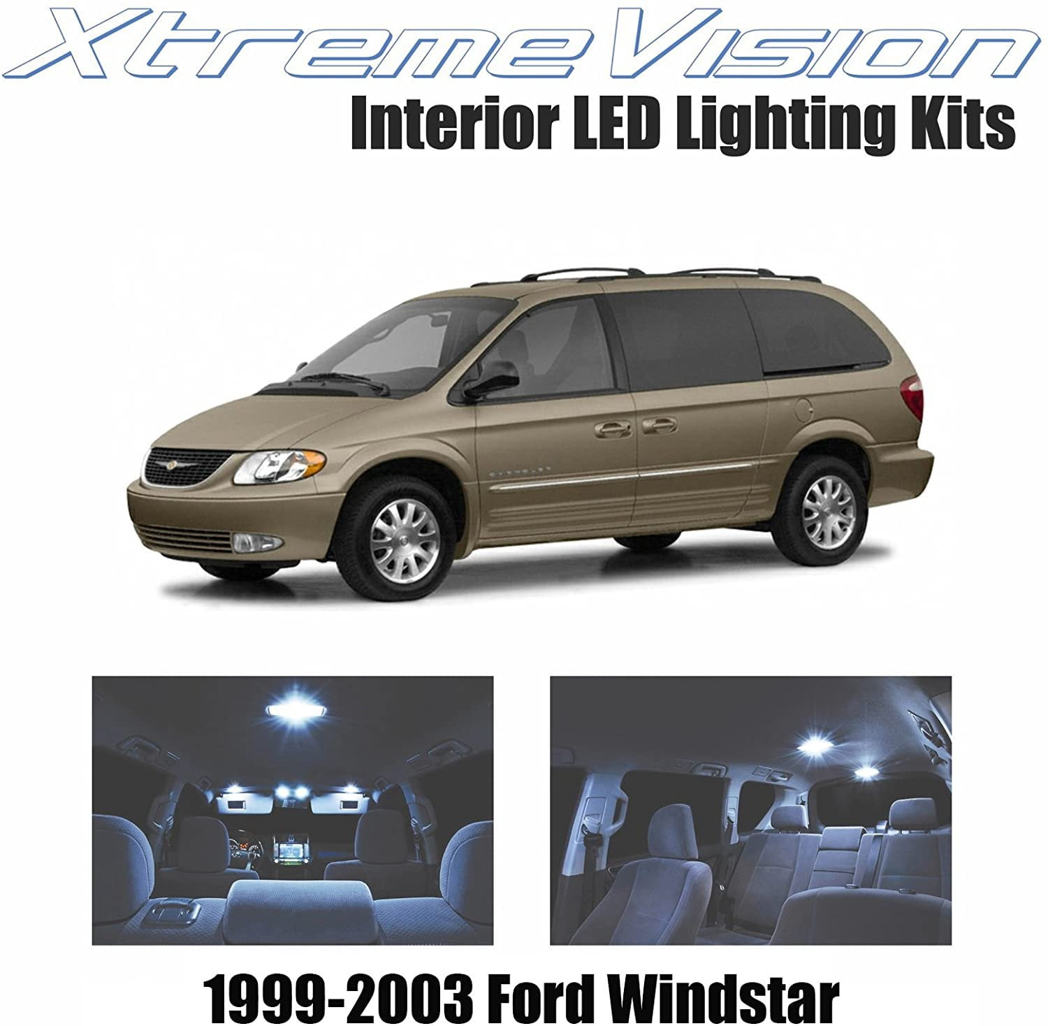Xtremevision Interior LED for Ford Windstar 1999-2003 9 Pieces Cool ...