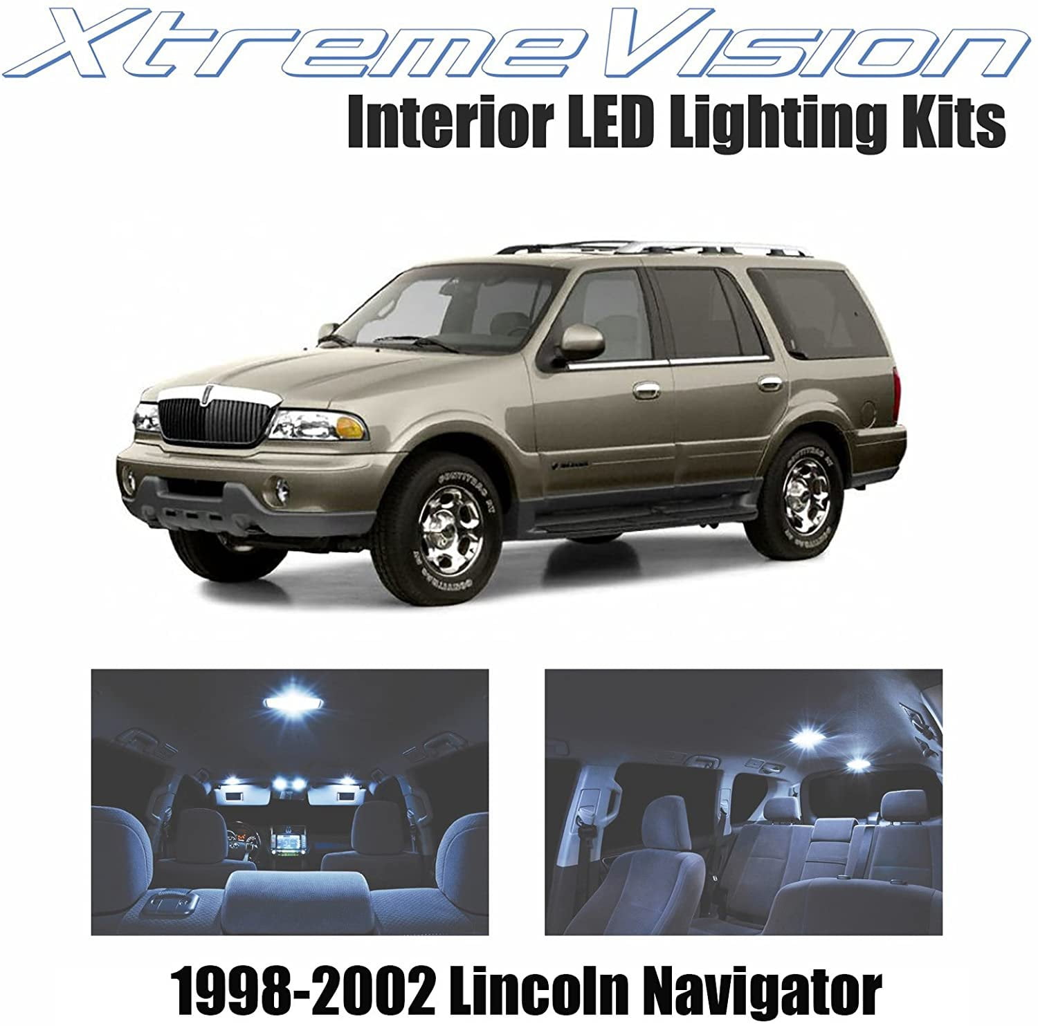 Xtremevision Interior LED for Lincoln Navigator 1998-2002 12 Pieces ...