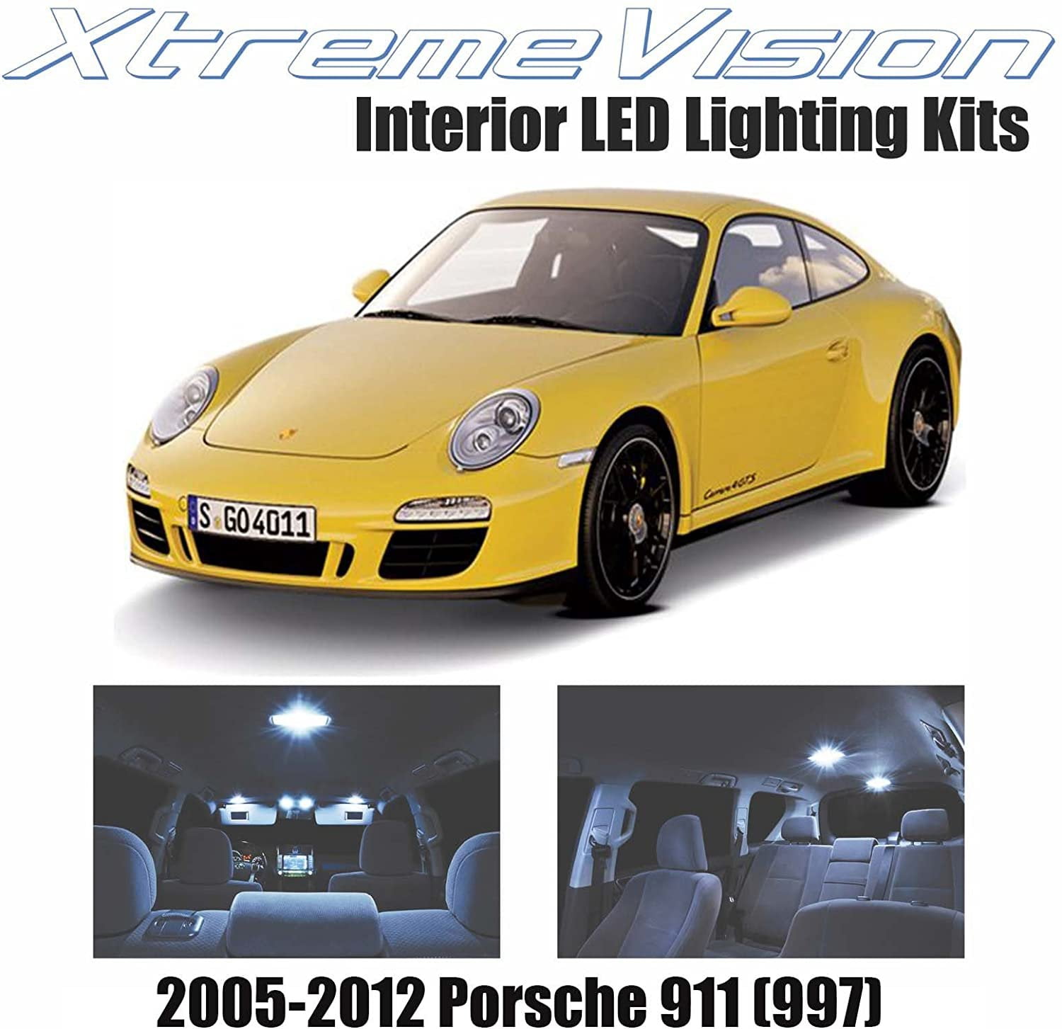 Xtremevision Interior LED for Porsche 911 997 2005-2012 12 Pieces Cool ...