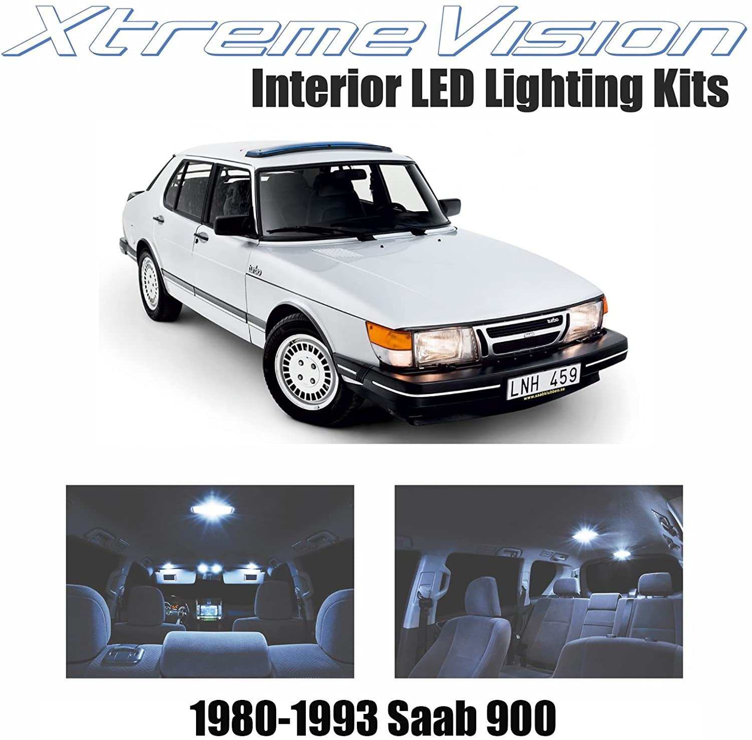 Xtremevision Interior LED for Saab 900 1980-1993 6 Pieces Cool White ...