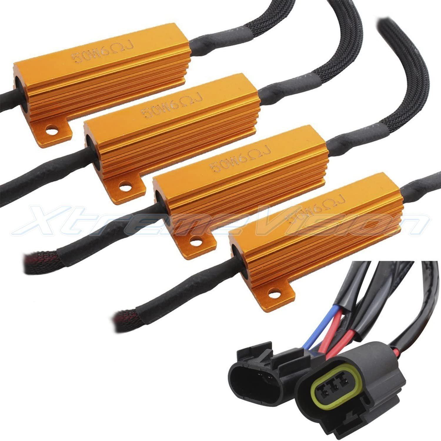 Xtremevision LED Anti Flicker Resistor Decoder Plug and Play Error Free ...