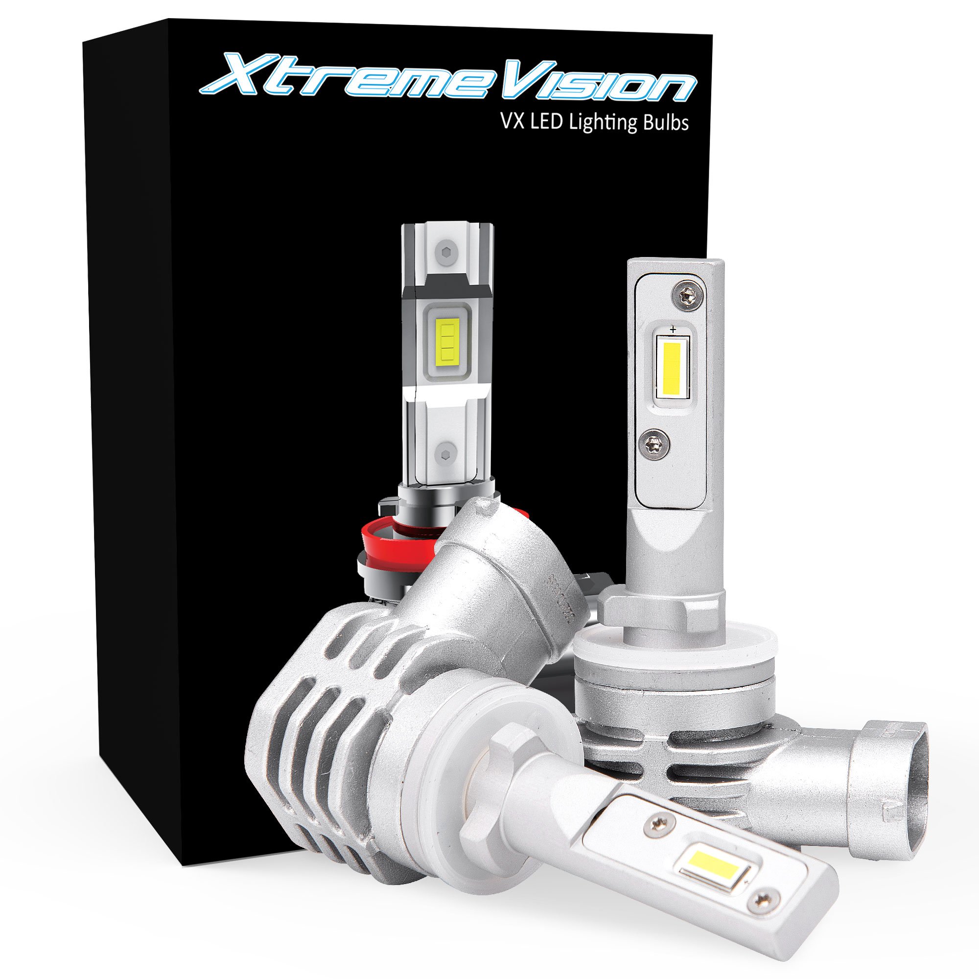 Xtremevision VX 880 LED Headlight Bulbs - 6500K Xenon White, 8000 Lumens, 16W LED - Walmart.com