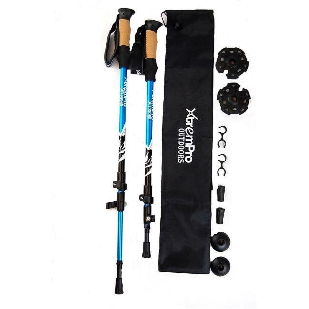 Xtrempro TK01-BL Lightweight 7075 Aluminum Hiking Poles with Quick Flip ...