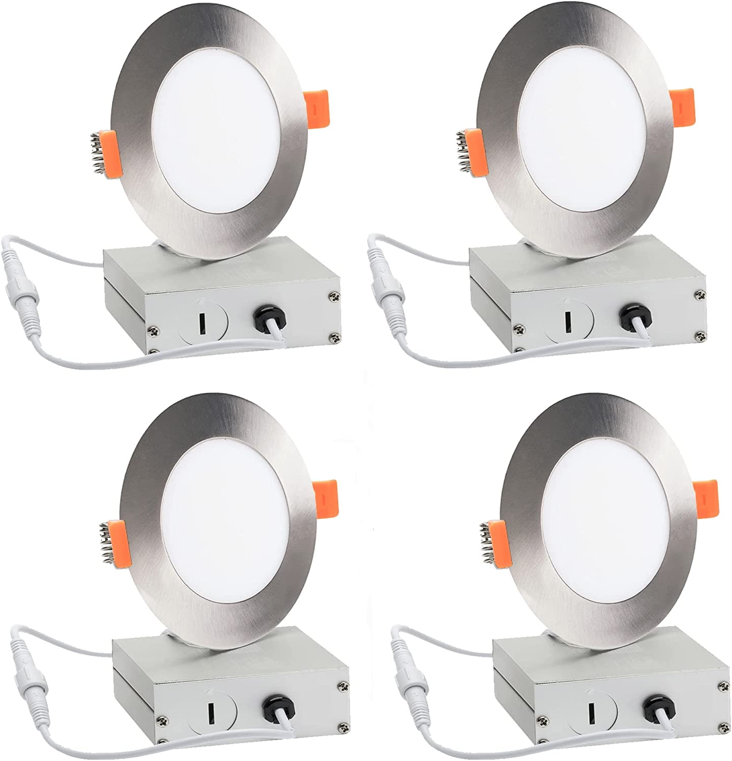 Xtricity 4 inch Round LED Recessed Ceiling Lights, 10W 120V, 3000K, UL ...