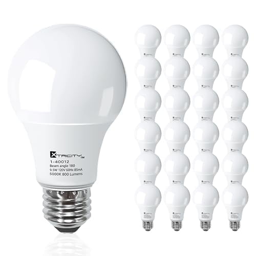 Xtricity A19 LED Light Bulb, 9W (60W Eqv), E26 Base, 5000K, Non ...