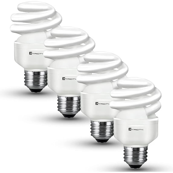 Xtricity Compact Fluorescent Light Bulb T2 Spiral CFL, E26 Base, 5000K ...