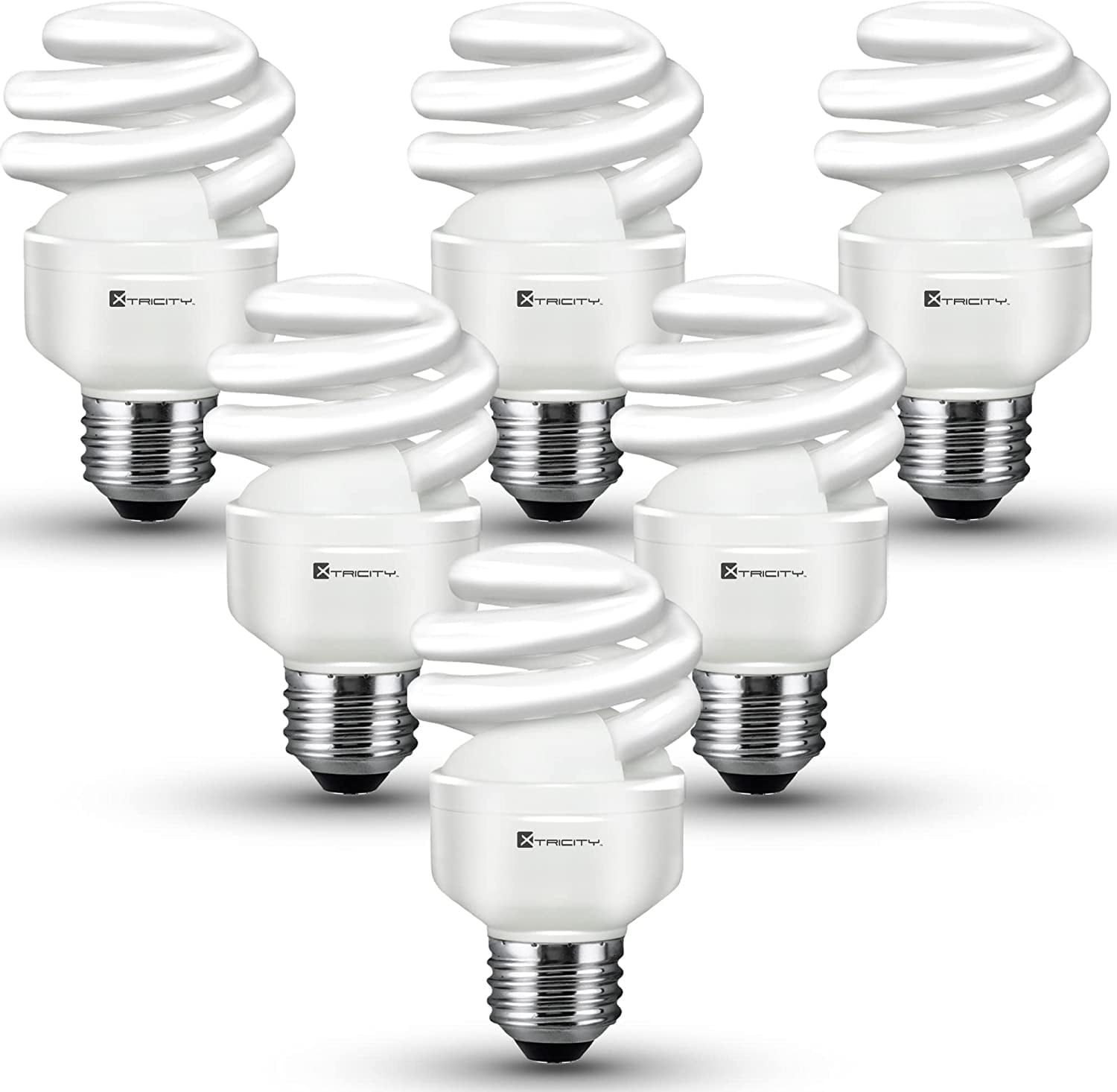 Xtricity Compact Fluorescent Light Bulb T2 Spiral CFL, E26 Base, 4100k ...