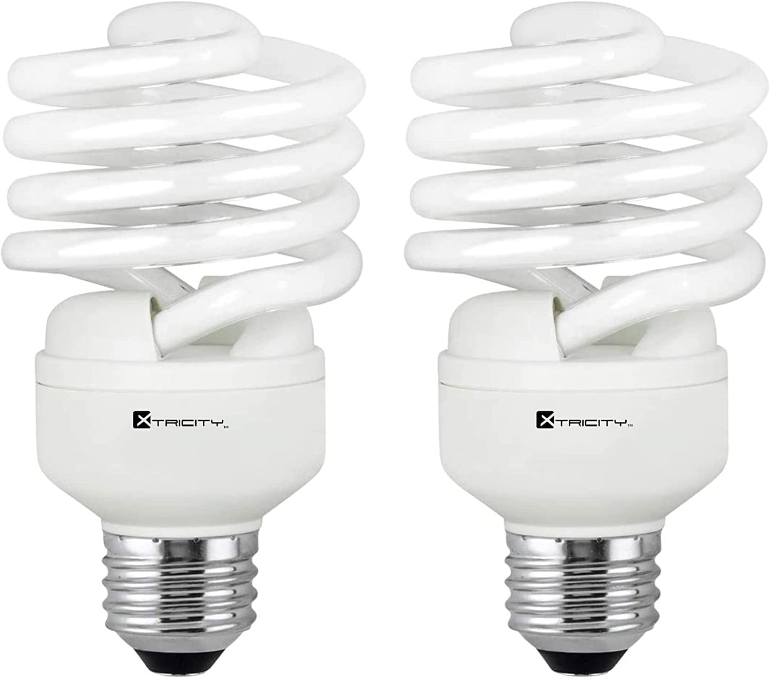 Xtricity Compact Fluorescent Light Bulbs T2 Spiral CFL, 4100k Cool ...
