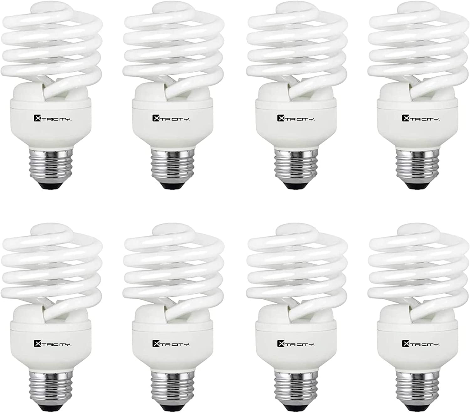 Xtricity Compact Fluorescent Light Bulbs T2 Spiral, 5000k Daylight, 23W ...
