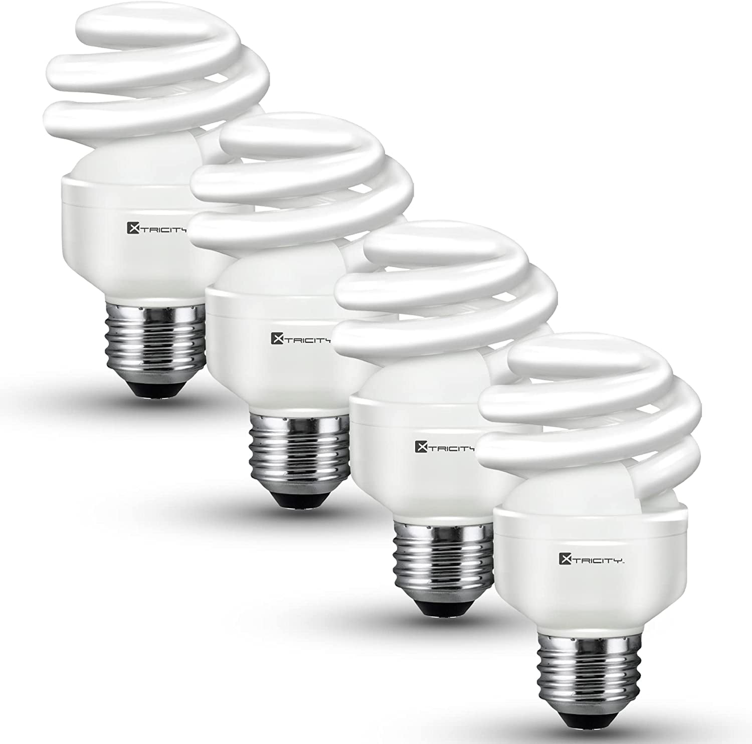 Xtricity Compact Fluorescent Light Bulbs T2 Spiral, E26 Base, 2700k ...