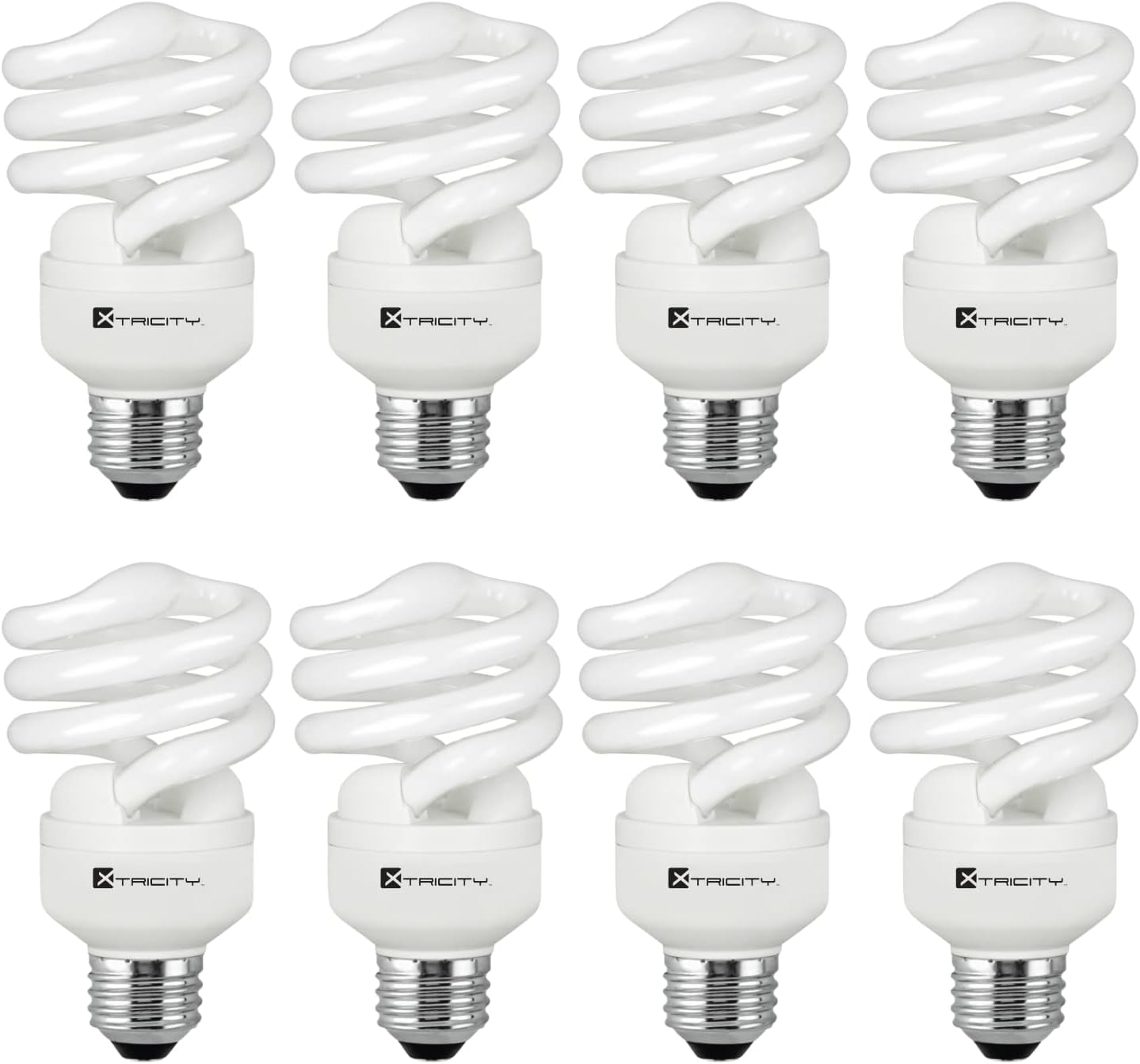 Xtricity Fluorescent Light Bulbs T2 Spiral, 4100k Cool White, 13W, E26 ...