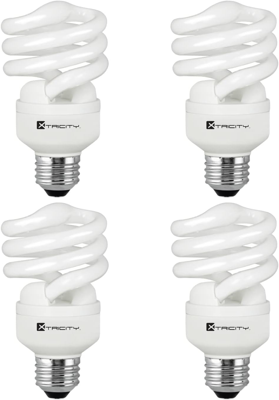 Xtricity Fluorescent Light Bulbs T2 Spiral, 4100k Cool White, 13W, E26 ...