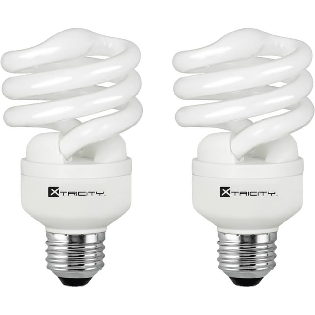 Xtricity Fluorescent Light Bulbs T2 Spiral, 5000k Daylight, 13W, E26 ...