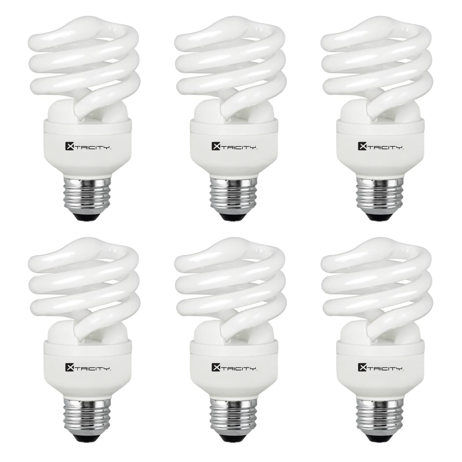 Xtricity Fluorescent Light Bulbs T2 Spiral, 5000k Daylight, 13W, E26 ...