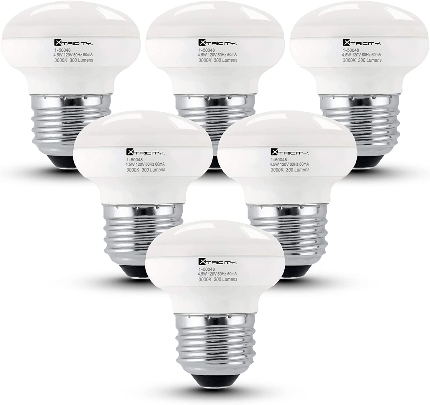 Xtricity R14 LED Light Bulb, 4.5W (40W Eqv), E26 Medium Base, 120V ...