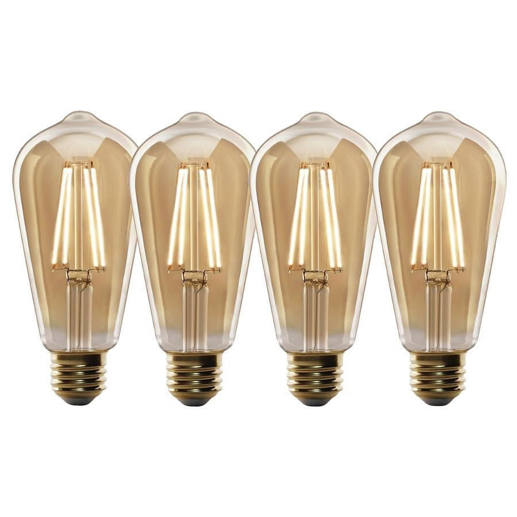 Xtricity - Set of 4 Old Fashioned LED Bulbs, 5W, E26 Base, 2200K Soft ...