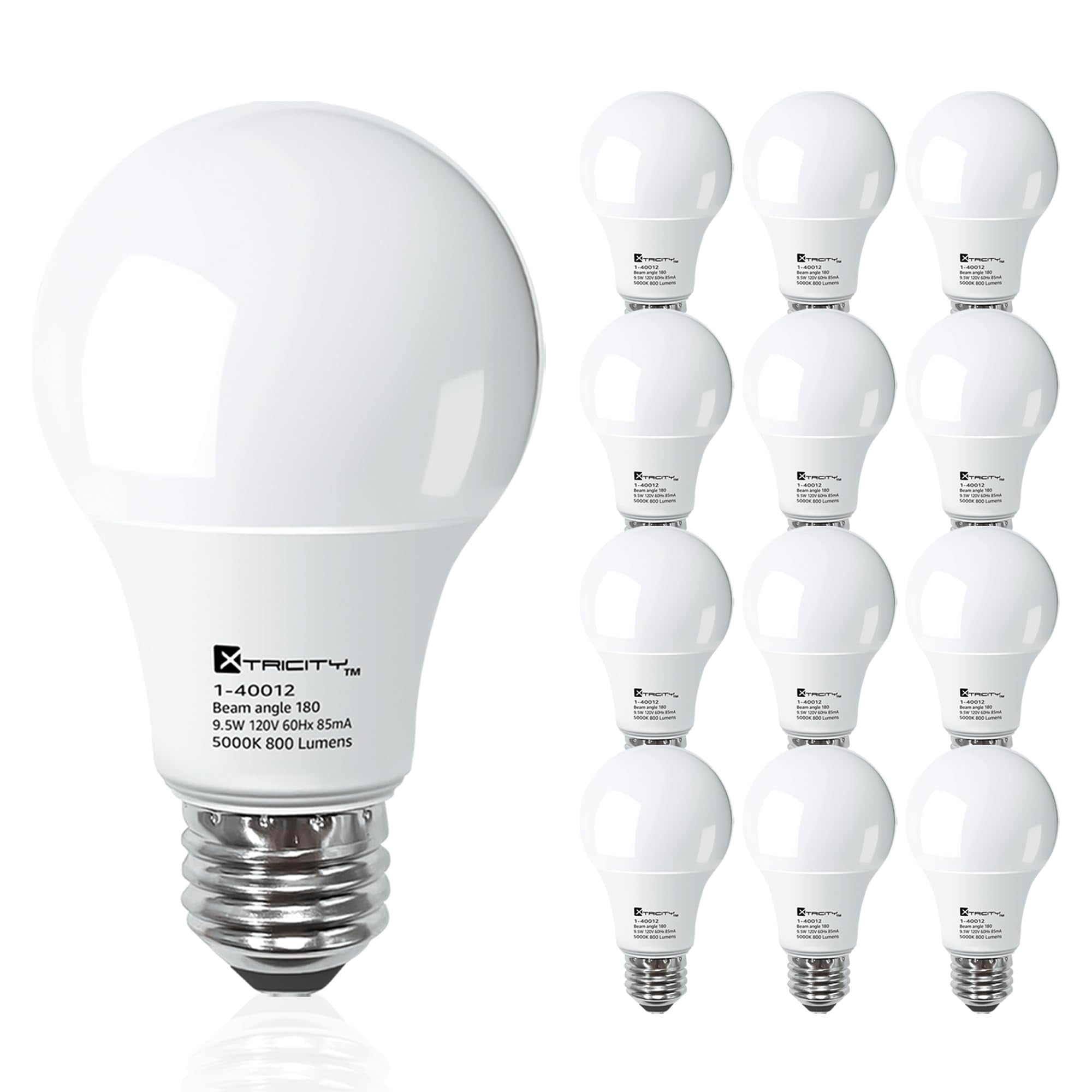Xtricity Type A19 LED Light Bulb, E26 Medium Base, 5000k Daylight ...