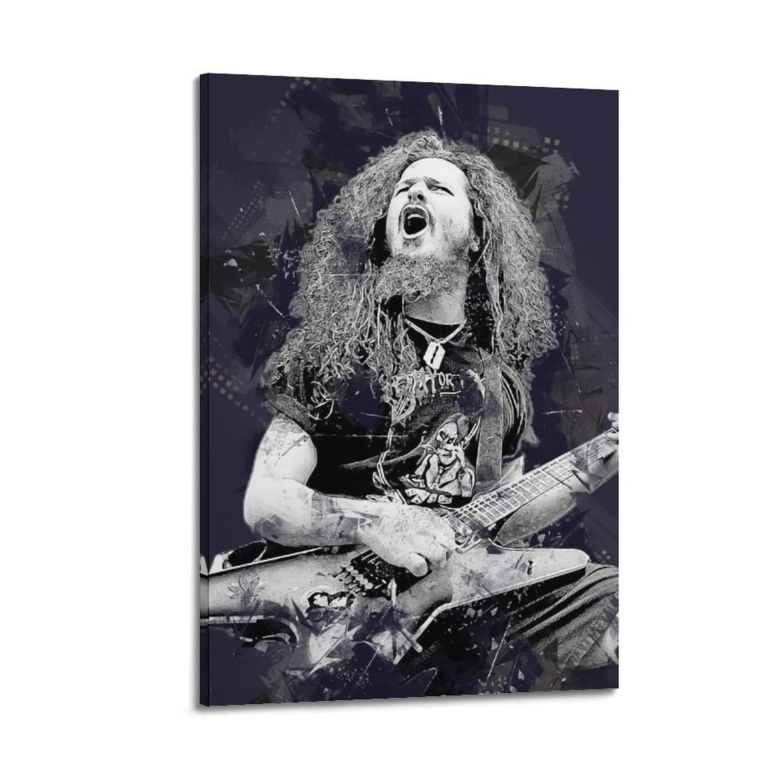 XuFan Dimebag Darrell Poster Wall Art Canvas Aesthetic Music And Movies Decorative Painting for ...