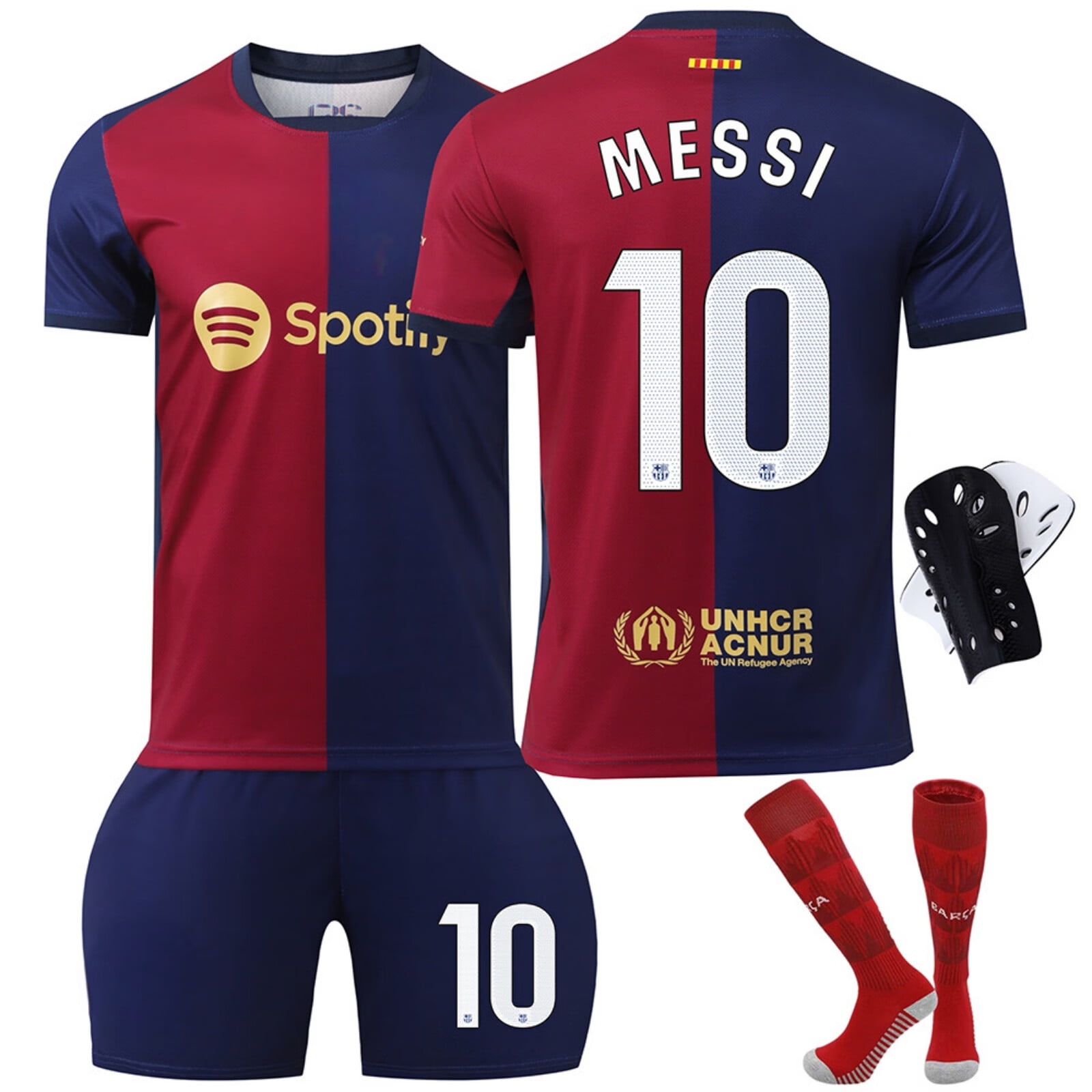 XuYi 2425 Soccer Jerseys Spain FC Home Game 4 Piece Set, Number #10 ...